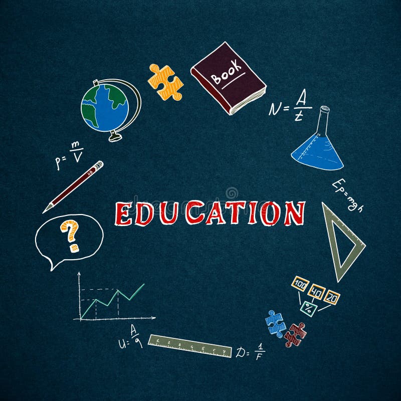 Education and Knowledge Concept Stock Illustration - Illustration of ...