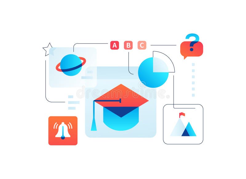 Education and Knowledge - Flat Design Style Illustration Stock Vector ...