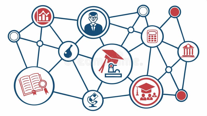 Education and Knowledge Icons Network, Learning and Academic Study ...