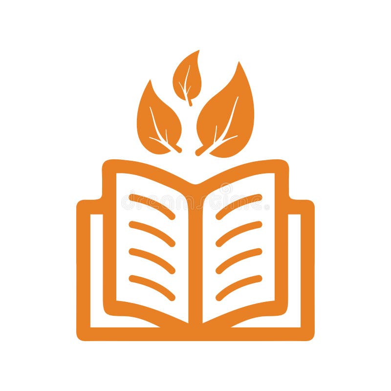 Education, Knowledge, Learning Icon. Orange Victor Design Stock Vector ...