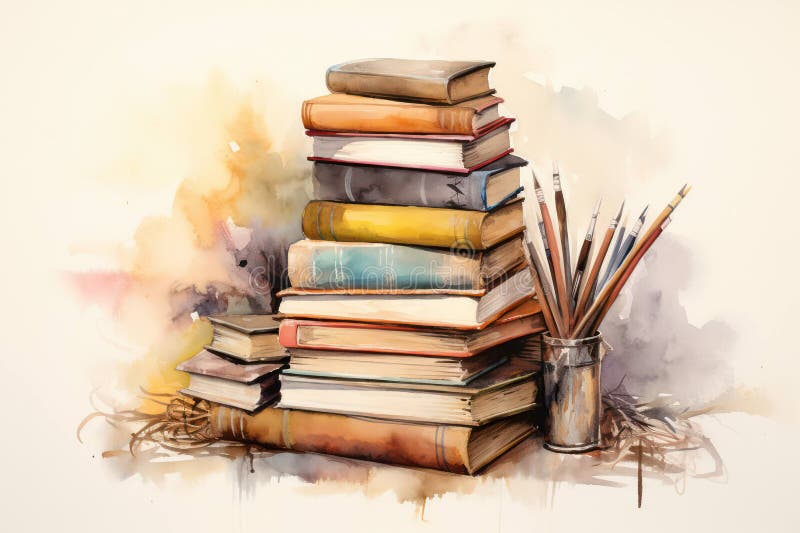 Education Knowledge Old Stack Background Books Vintage Background ...