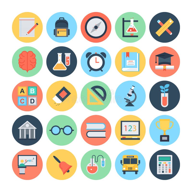 Education & Knowledge Vector Icon 1 Stock Illustration - Illustration ...