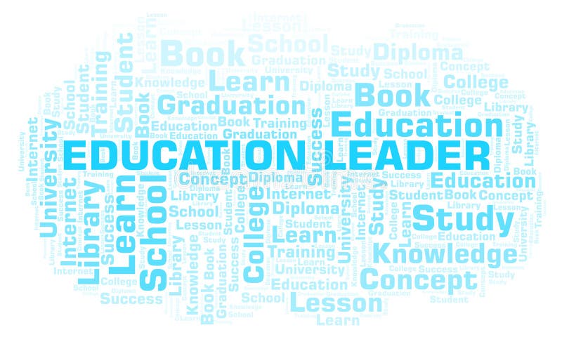 Education Leader Word Cloud. Stock Illustration - Illustration of ...