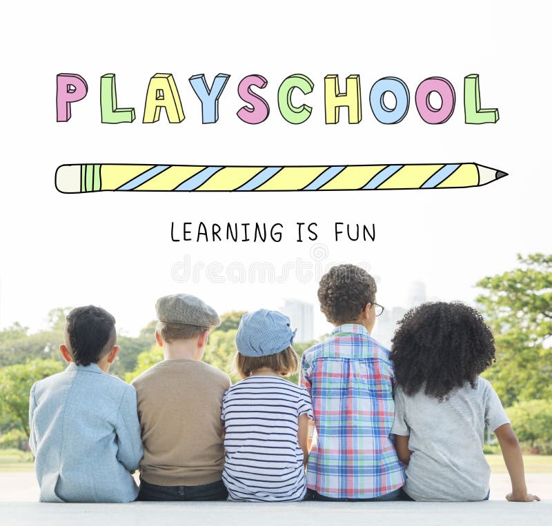 Education Learning is Fun Children Graphic Concept Stock Photo - Image ...