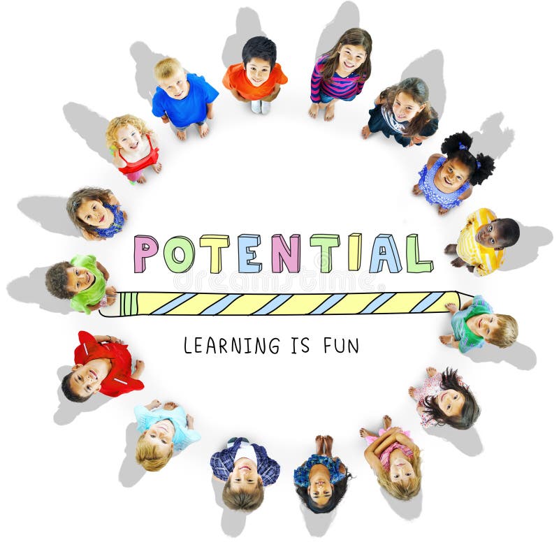 Education Learning is Fun Children Graphic Concept Stock Photo - Image ...