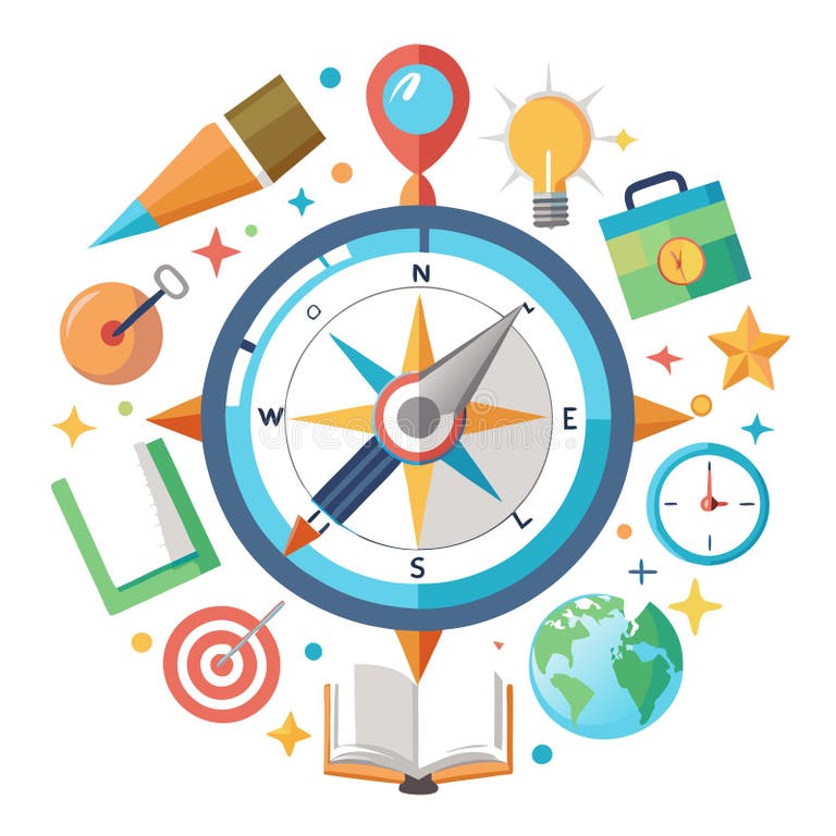 Education, Learning, and Knowledge Concept with Compass and Study ...