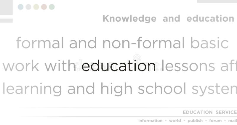 Education Learning and Knowledge Headline Titles Media Seamless Loop Stock Video - Video of ...