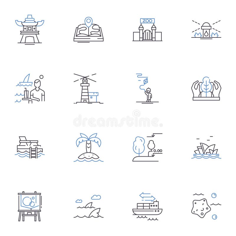 Education and Learning Line Icons Collection. Knowledge, Practice ...
