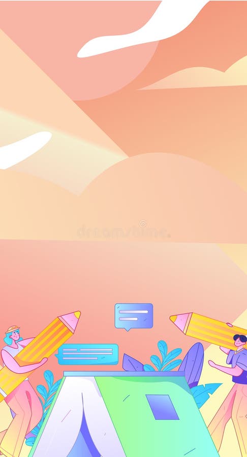 Education and Learning People Flat Vector Concept Hand Drawn ...