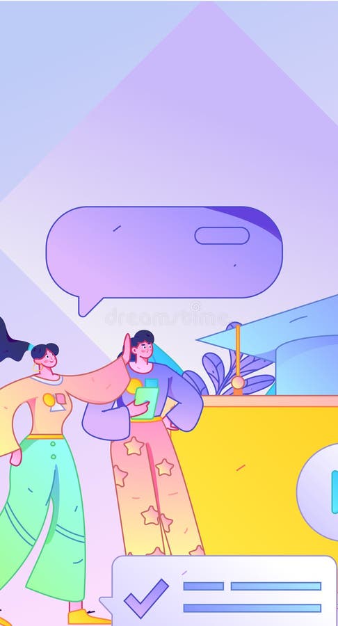 Education and Learning People Flat Vector Concept Hand Drawn ...