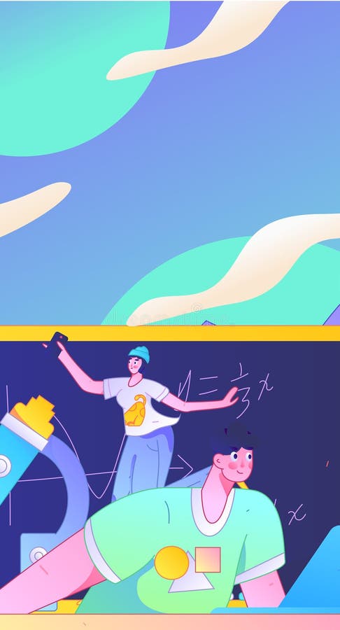 Education and Learning People Flat Vector Concept Hand Drawn ...