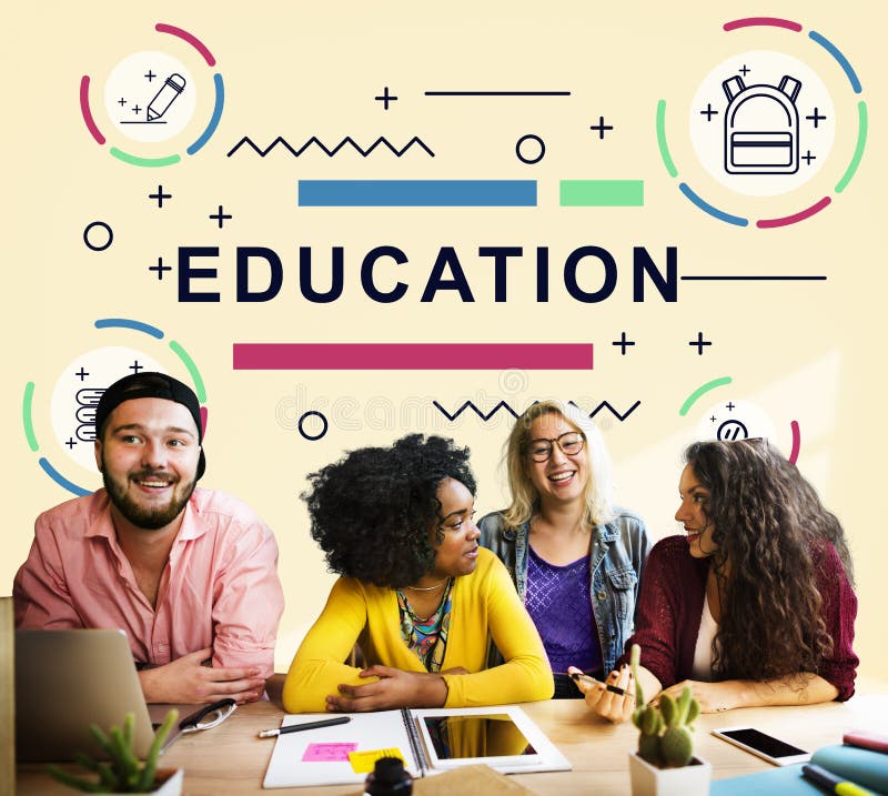 Education Learning Students Development People Graphic Concept Stock ...