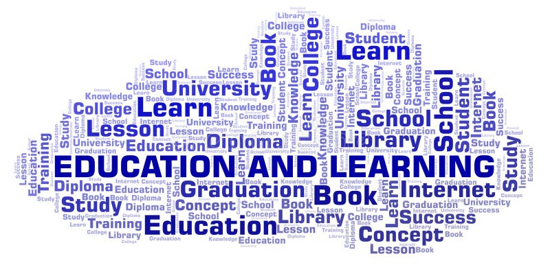 Education and Learning Word Cloud Stock Illustration - Illustration of ...
