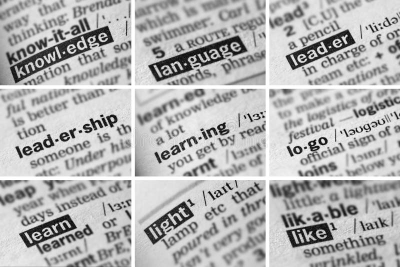 Education Learning Words Set (4 of 8) Stock Photo - Image of learn ...