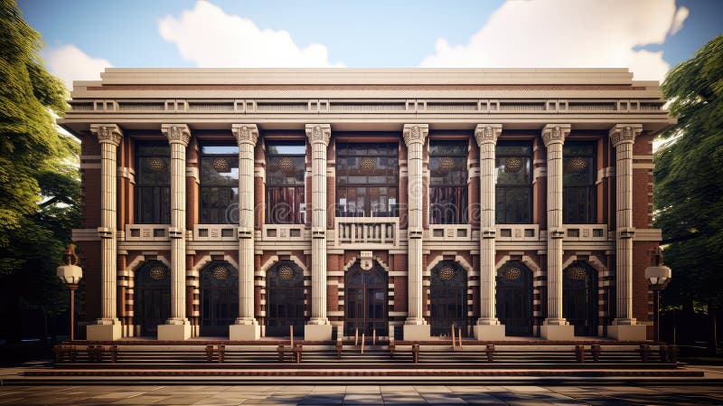 Library Building Isometric 3d Icon Stock Vector - Illustration of ...