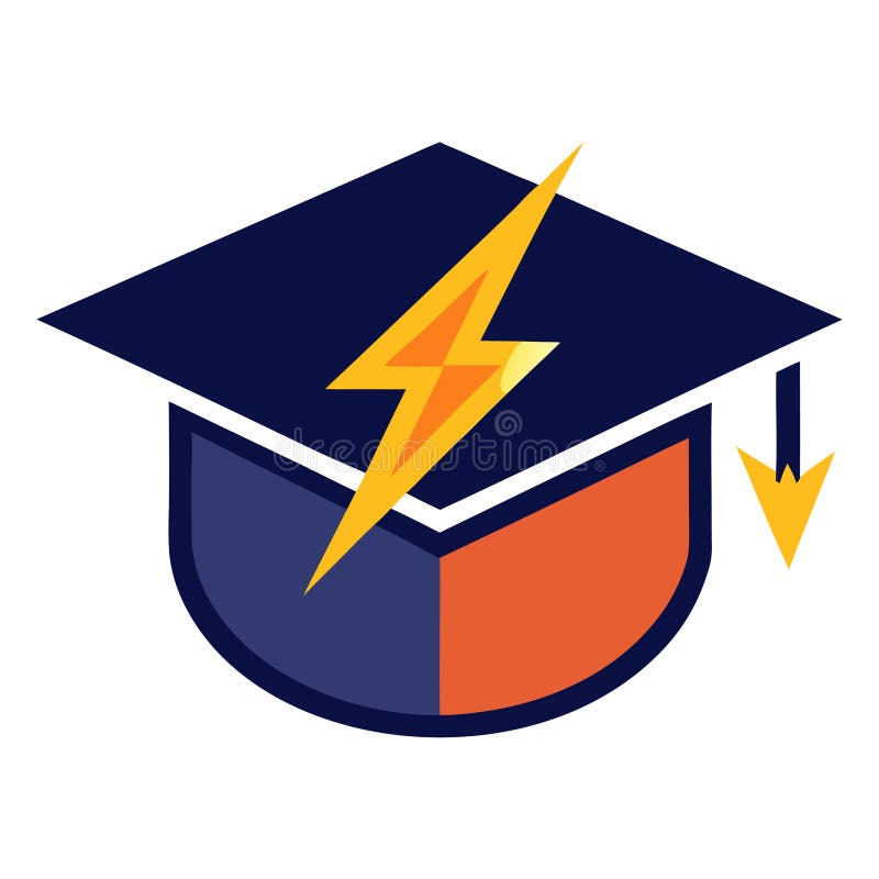 Education Lightning Bolt Icon, High Potential Learning, Graduate, Skill ...