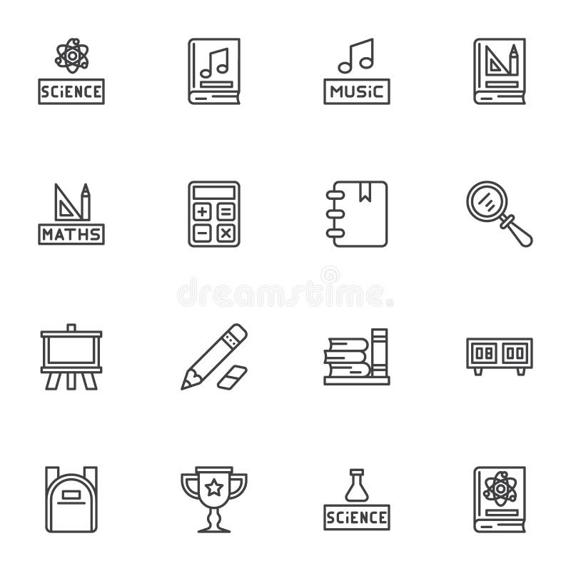 Education line icons set stock vector. Illustration of icons - 99703753 Education line icons set stock vector. Illustration of icons - 99703753