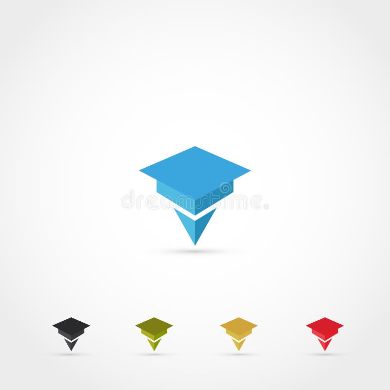Education Location Collage and School Study Point Logo Mark Stock ...