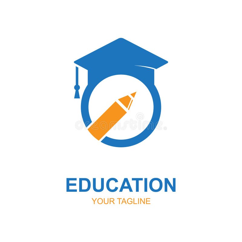 Education Logo Design with Bachelor Cap and Book Concept with Creative ...