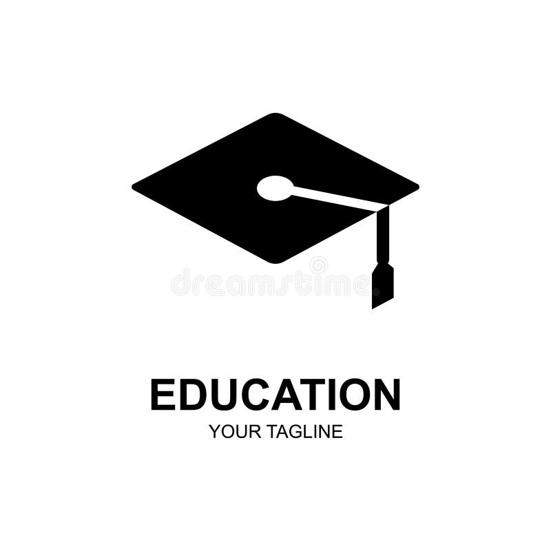 Education Logo Design with Bachelor Cap and Book Concept with Creative ...