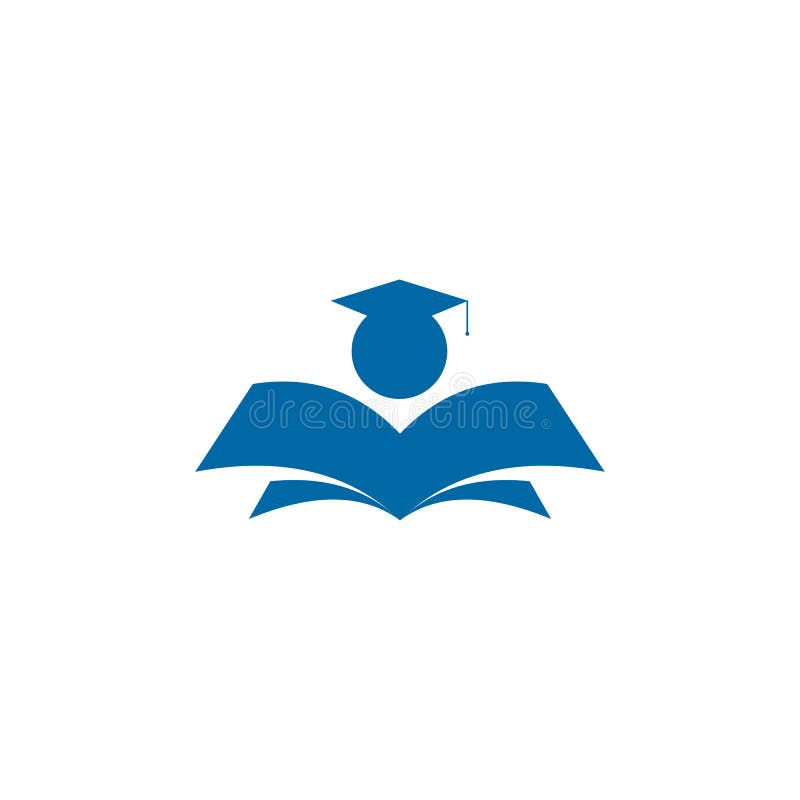 Education Logo Design with Human Graphic Using Graduation Hat Stock ...