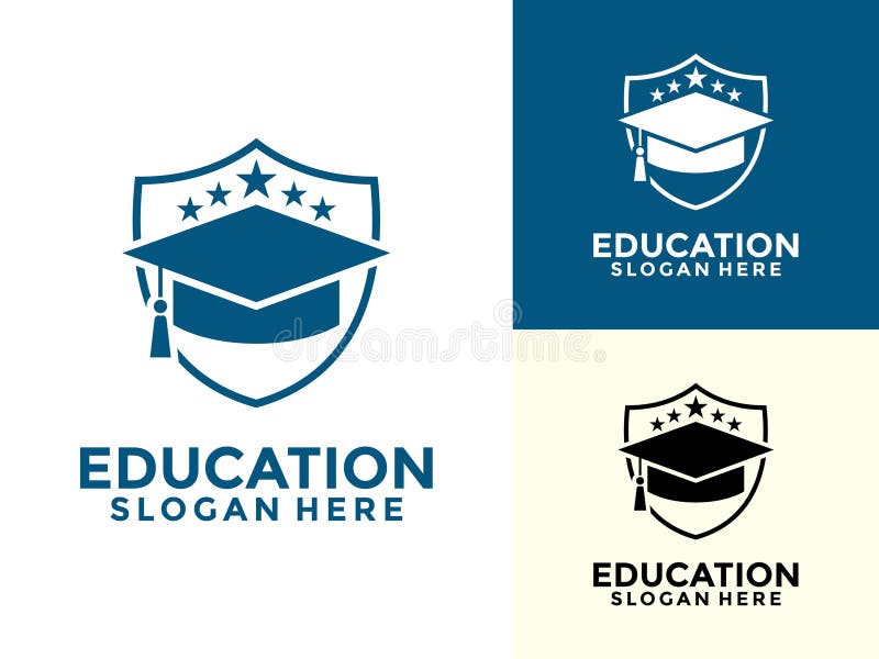 Education Logo Template, Education University Logo with Graduation Hat ...