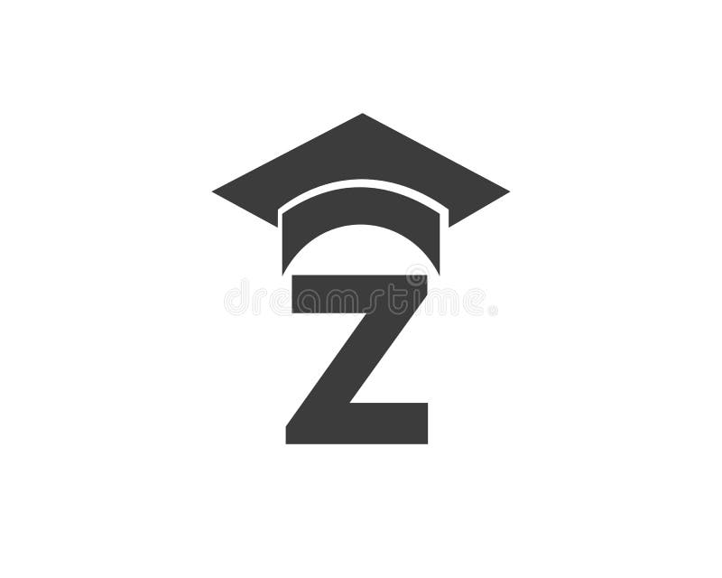 Education Logo with Z Letter Hat Concept. Graduation Logo with Z Letter ...