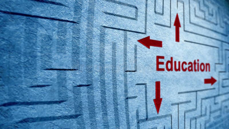 Education maze concept stock footage. Video of training - 185254530