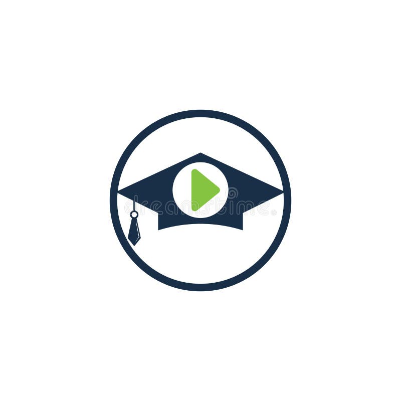 Education Media Player Vector Logo Design. Stock Vector - Illustration ...