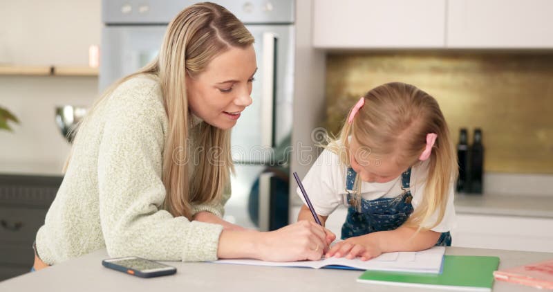 Learning, Drawing and Students, Girls or Kids in Kindergarten Classroom ...