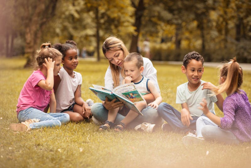 Education in Nature. Have Fun and Learn Something Stock Image - Image ...