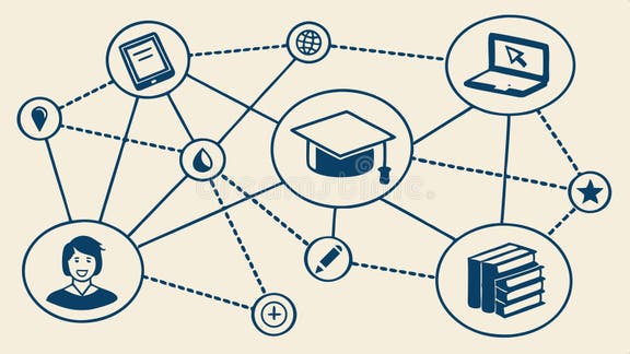 Education Network, Graduation Cap and Books, Learning Knowledge, School ...