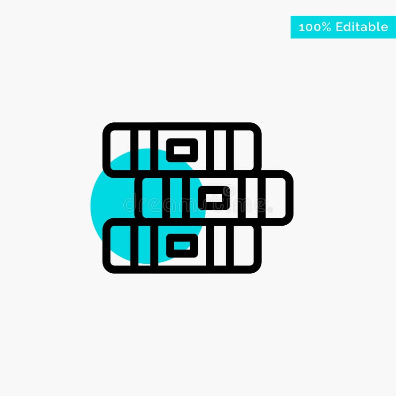 Education, Notebook, Stationary Turquoise Highlight Circle Point Vector Icon Stock Vector ...