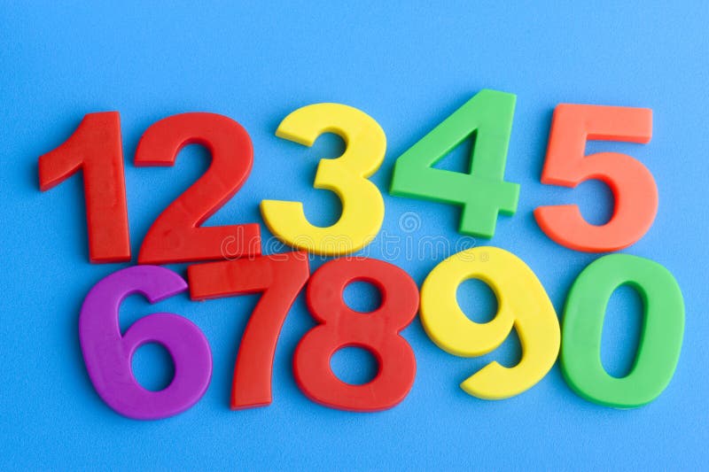 Coloured numbers stock image. Image of coloured, objects - 61316463