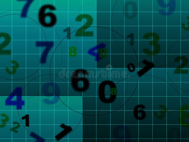 Education Numbers Represents Numeracy Train and Learning Stock ...