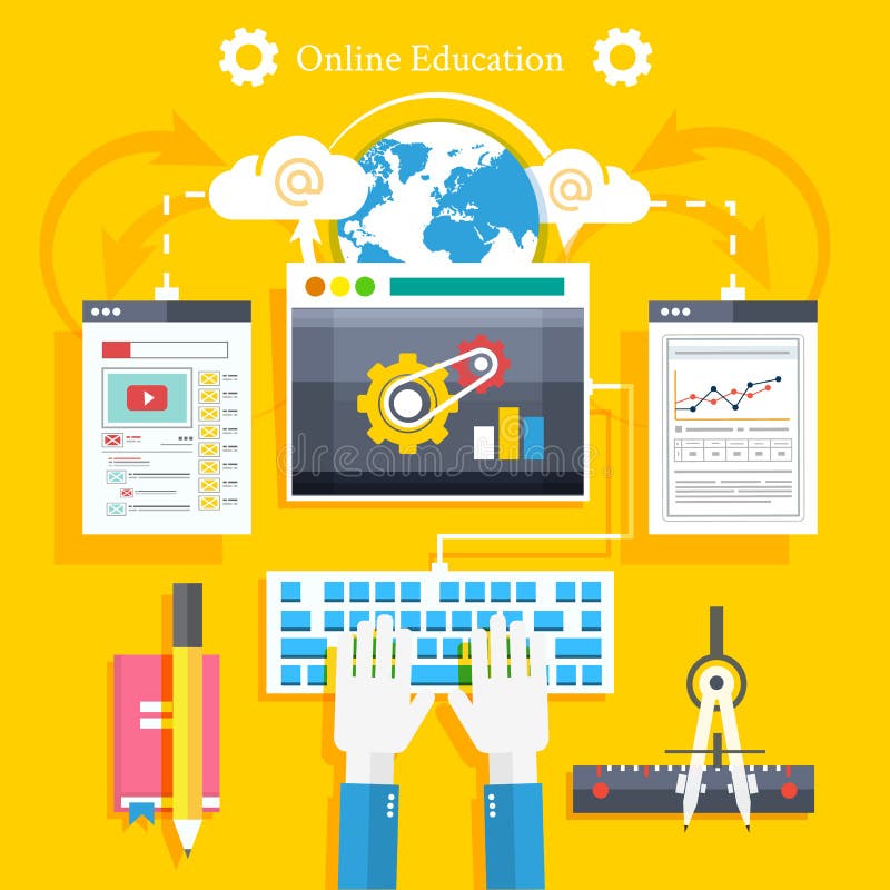 Education, Online Education, Professional Stock Vector - Illustration ...