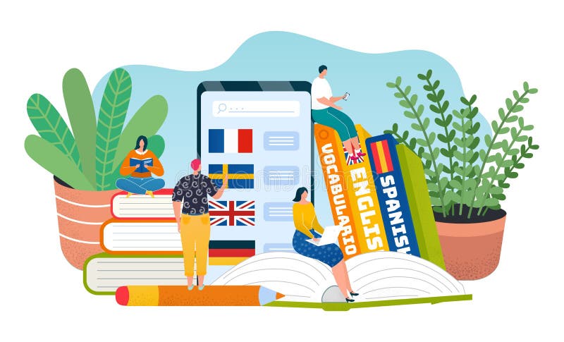 Education Online, Study Knowledge in Internet Web Technology Vector ...