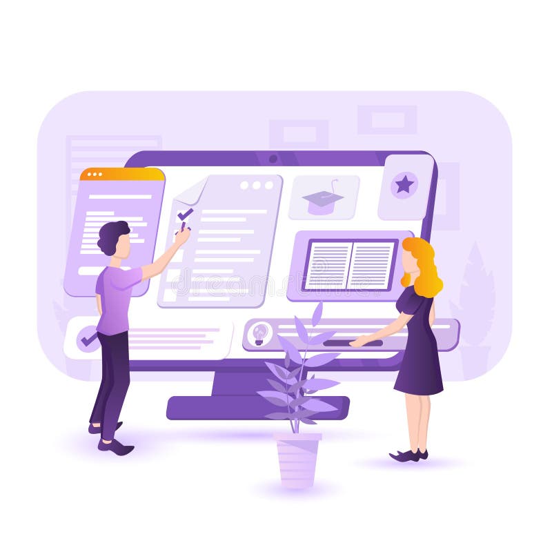 Education, Online Training Courses, Distance Education Flat ...