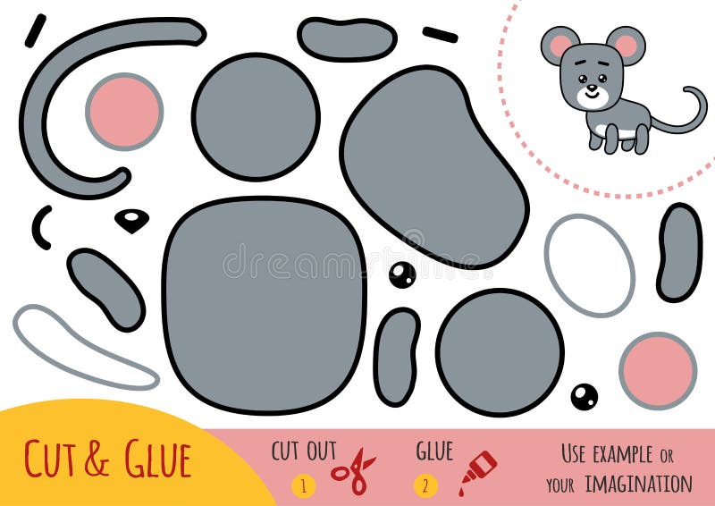 Education Paper Game for Children, Mouse Stock Vector - Illustration of ...