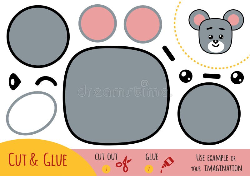 Education Paper Game for Children, Mouse Stock Vector - Illustration of ...
