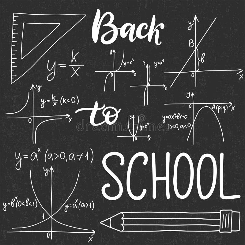 Mathematics Science Theme Hand Drawn Pattern Stock Illustrations – 60 ...