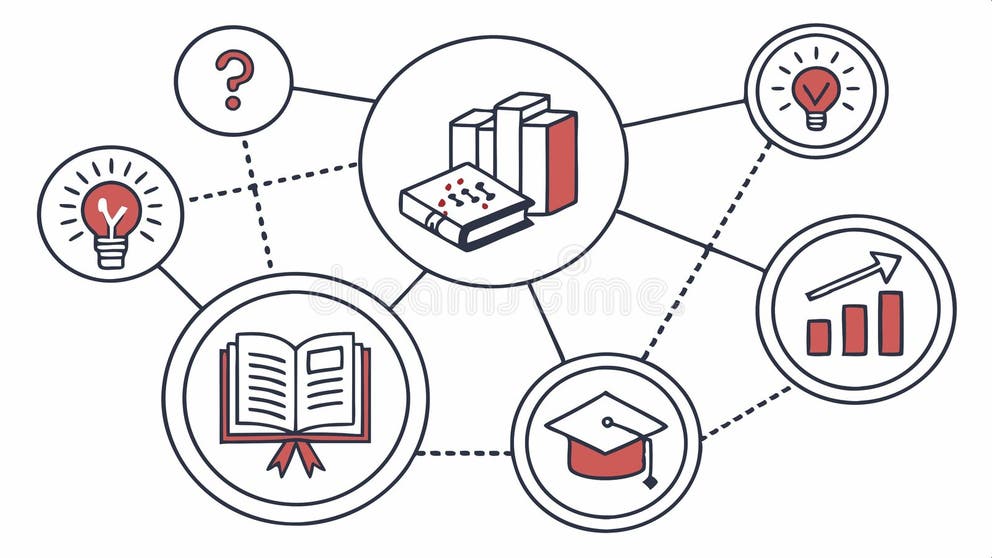 Education and Pedagogy Network, Learning Process Vector Design ...