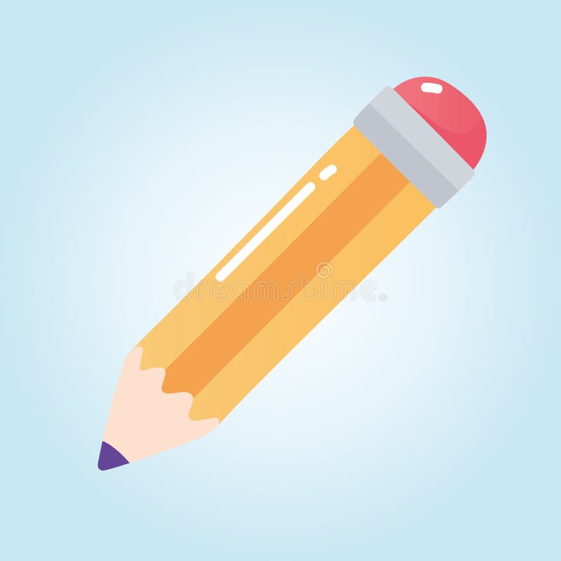 Education Pencil School Elementary Cartoon Icon Stock Vector ...