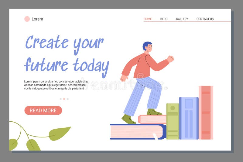 Education and Personal Development Banner Template Vector Flat ...