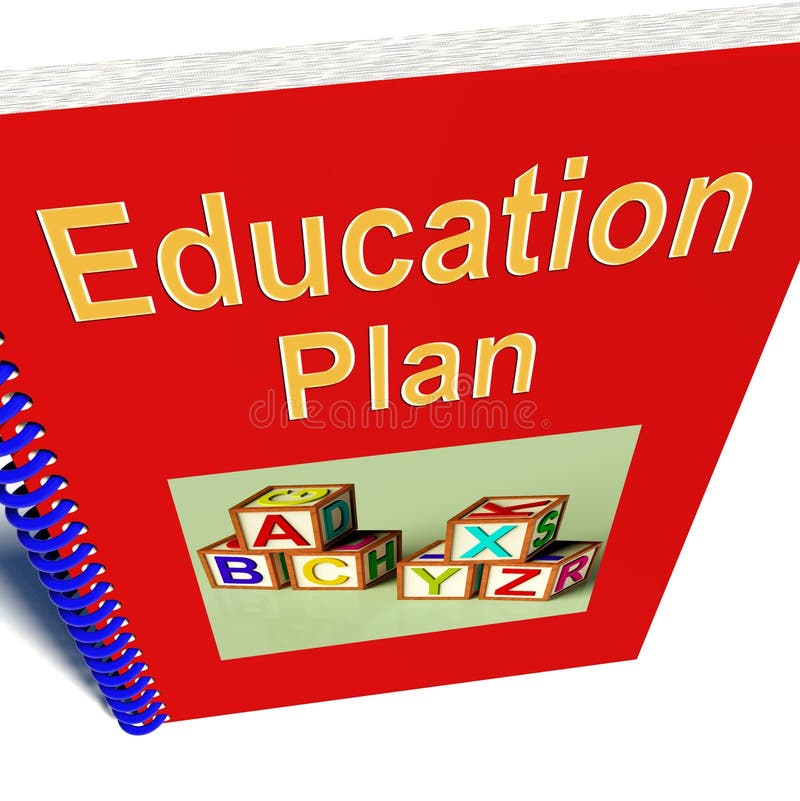 Education Plan Shows Learning Strategy Stock Illustration ...