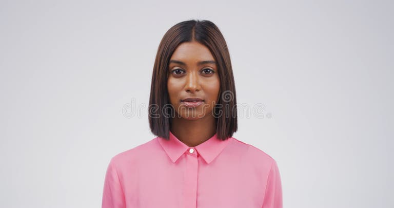 Education, Portrait and Serious with Student on Studio Space for ...