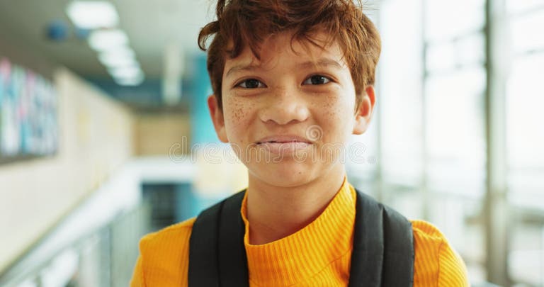 Education, Portrait and Student, Boy in School for Child Development ...