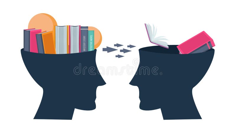 Education Process Metaphor. Knowledge Transfer, Teacher and Student ...