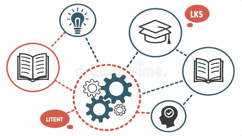 Education Process Network, Showing Learning Stages and Study Flow ...