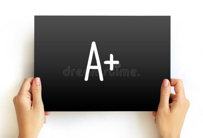 Education Rating a Plus Text on Card, Concept Background Stock Photo ...
